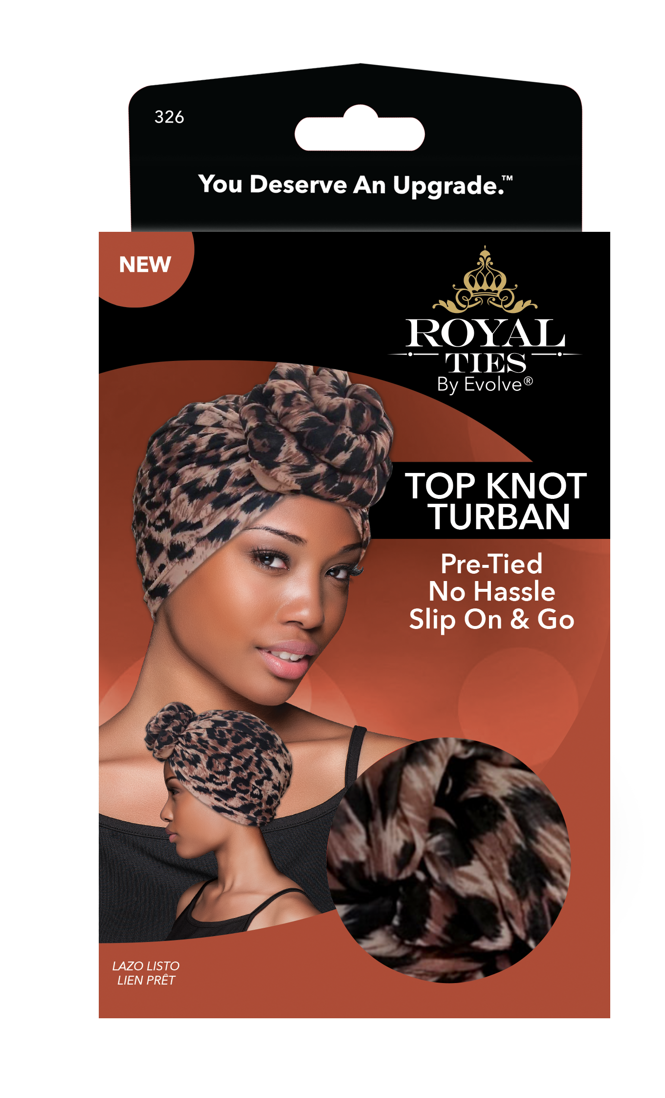 Evolve® Top Knot Turban, Animal Print 326 – Firstline Brands