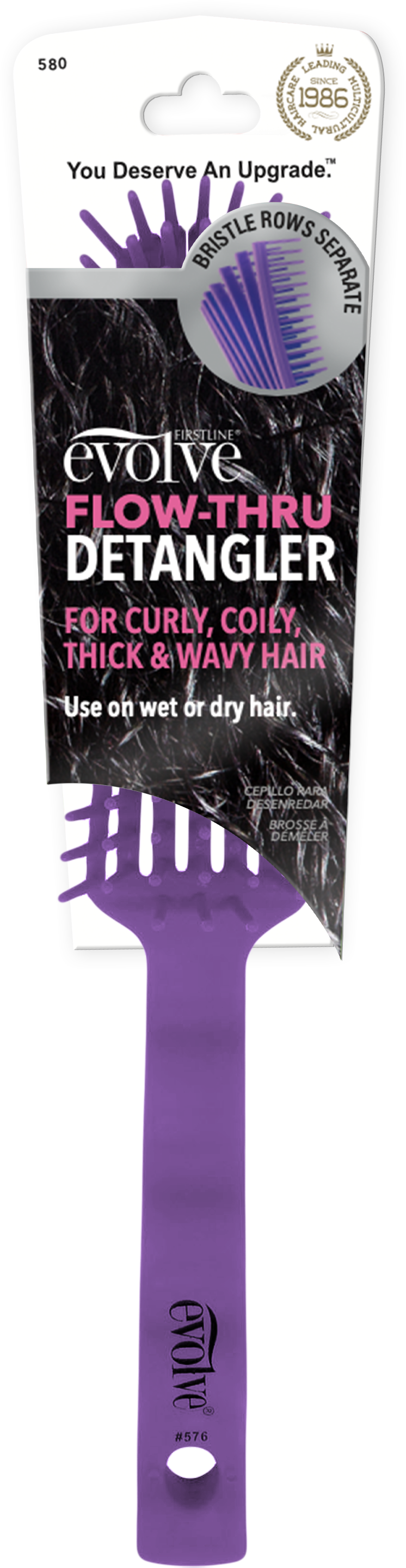 Evolve®Flow-Thru Detangler, Purple 580 – Firstline Brands