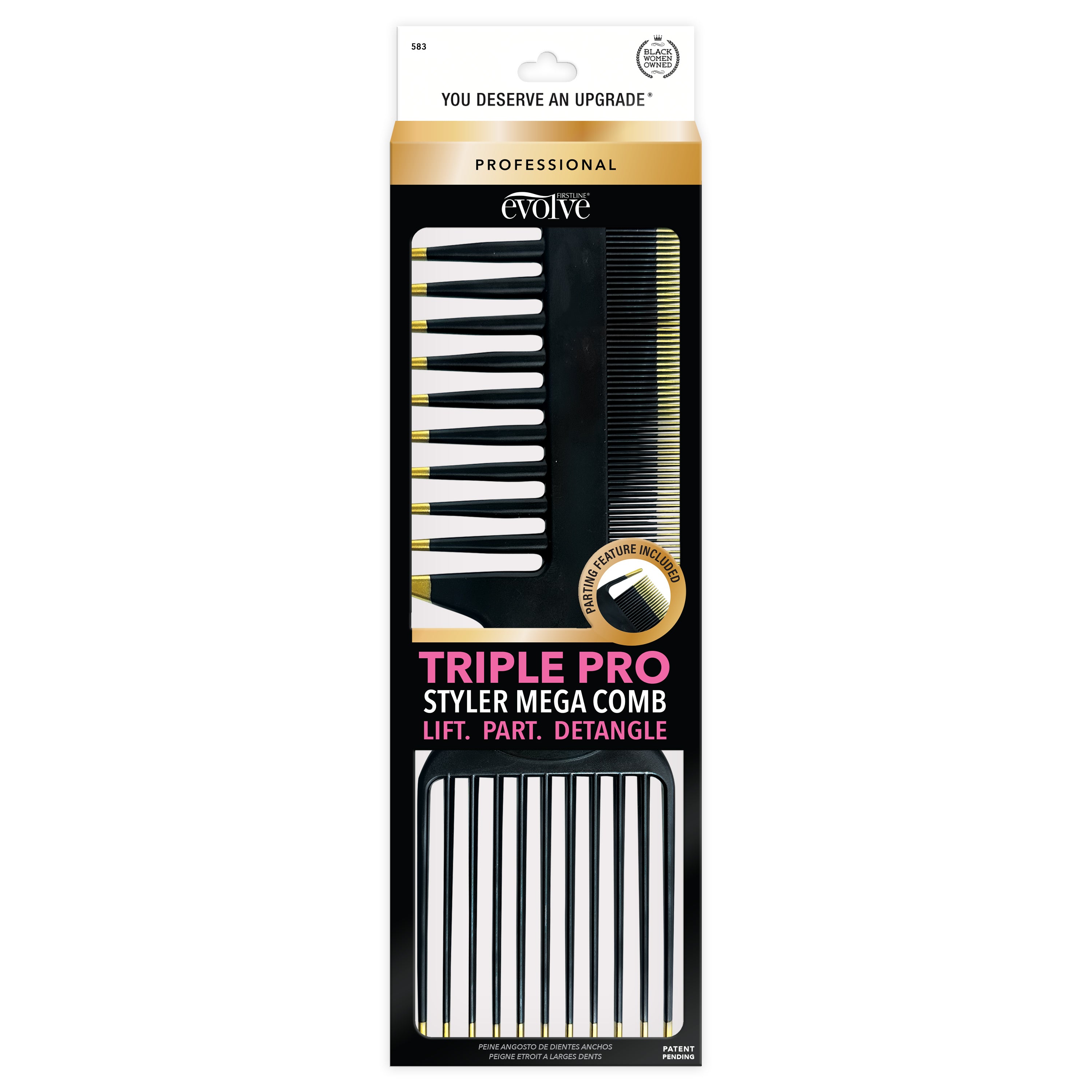 Triple Pro Styler Mega Comb 583 – Firstline Brands