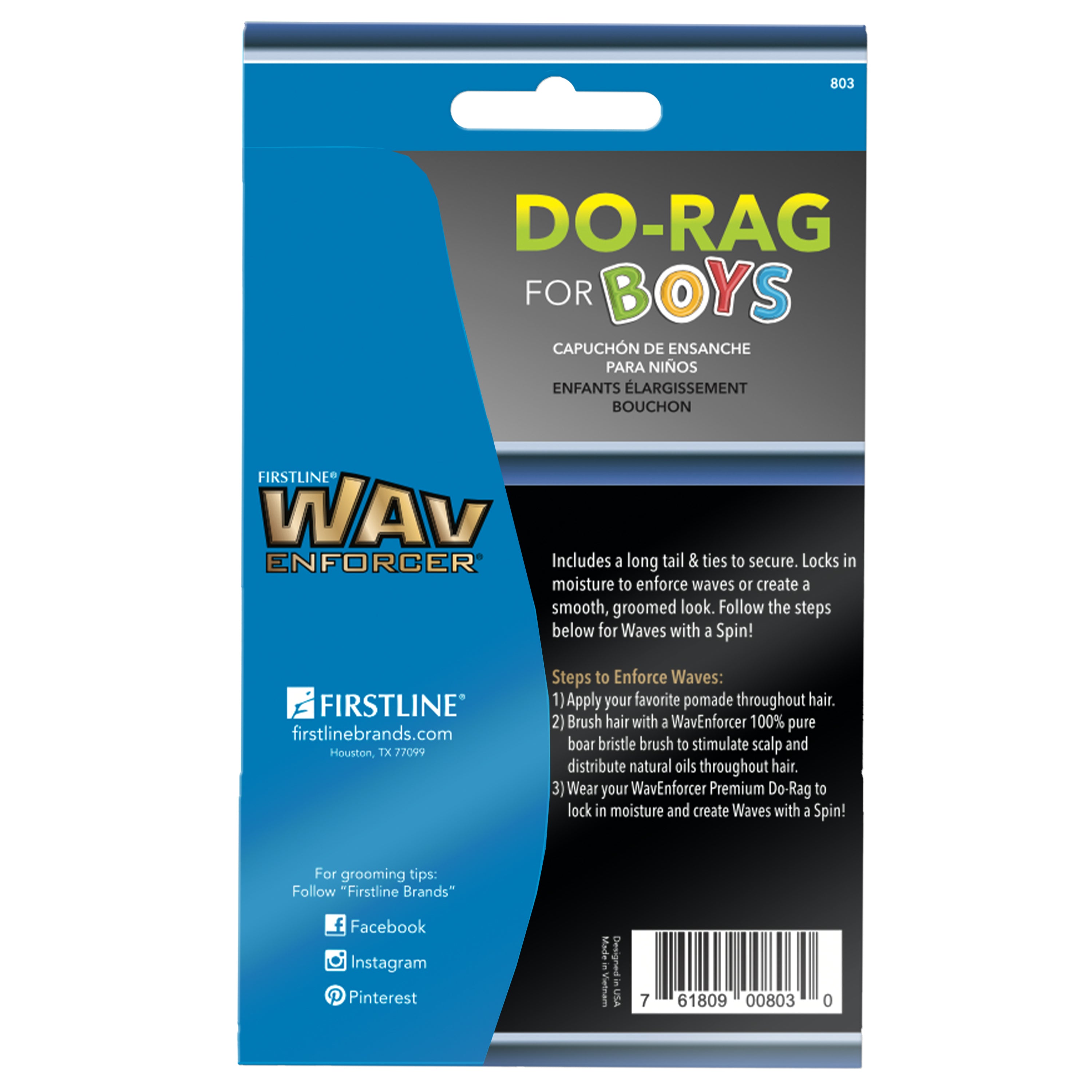 WavEnforcer Boys Do-Rag 803 – Firstline Brands