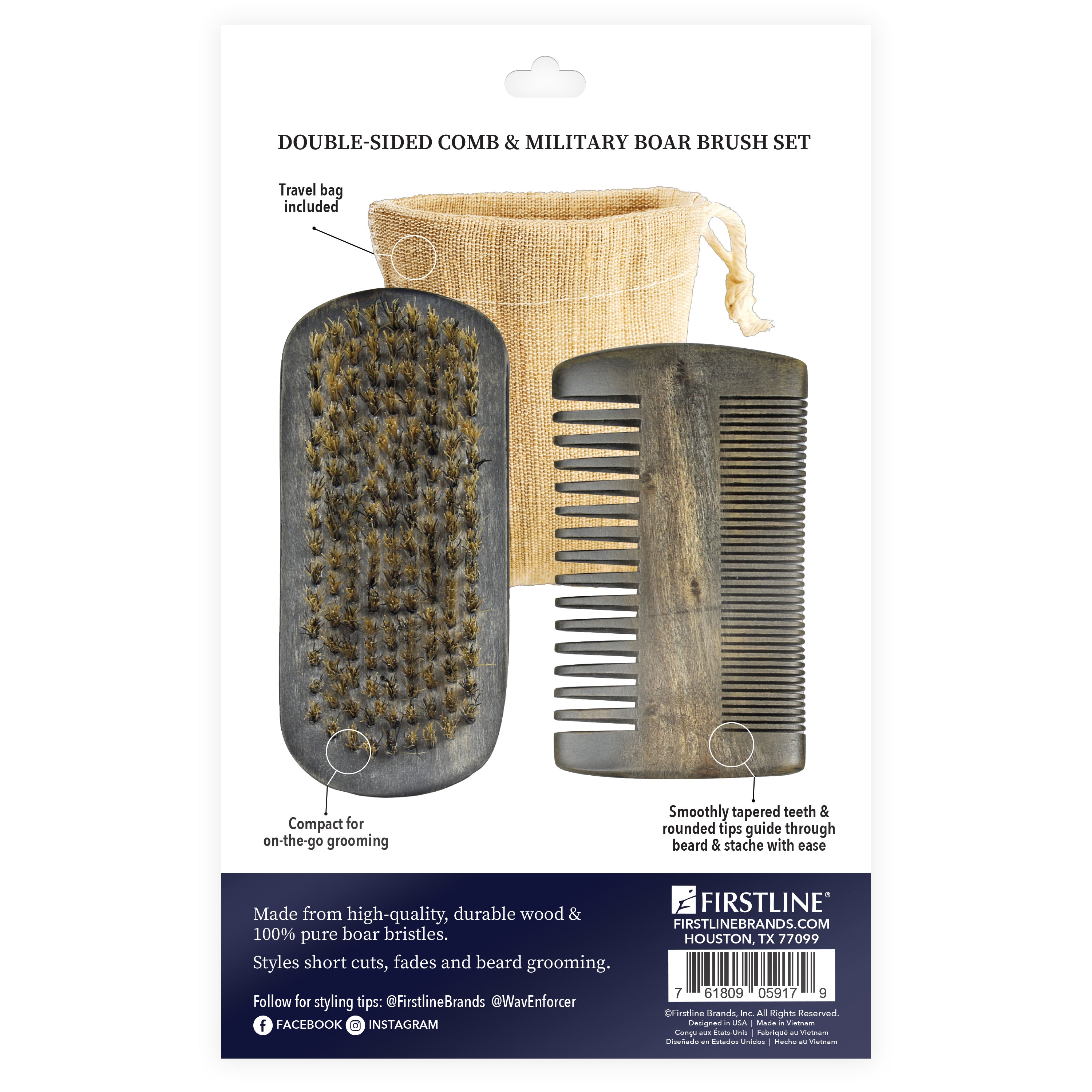 WavEnforcer Barber Series Beard & Stache Set 5917 – Firstline Brands