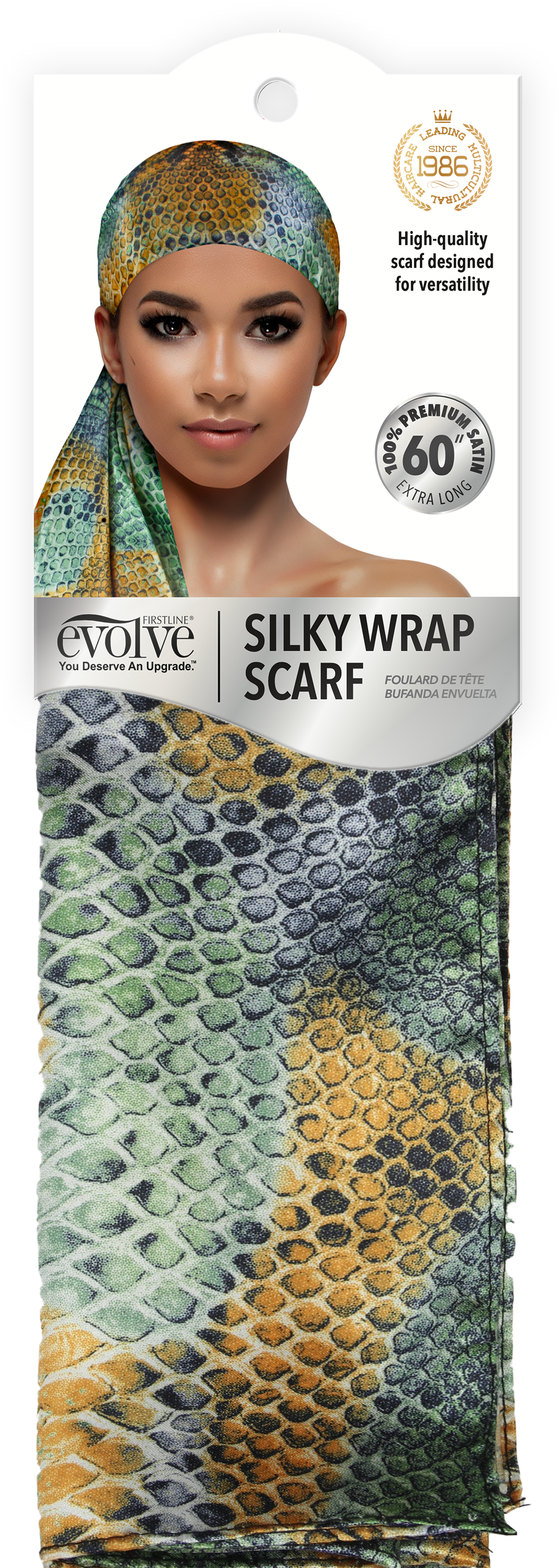 Silky Wrap Scarf Green Snakeskin 6638 – Firstline Brands