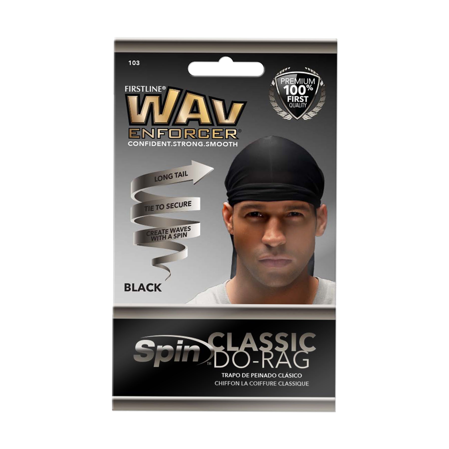 WavEnforcer Classic Do-Rag, Black 103 – Firstline Brands